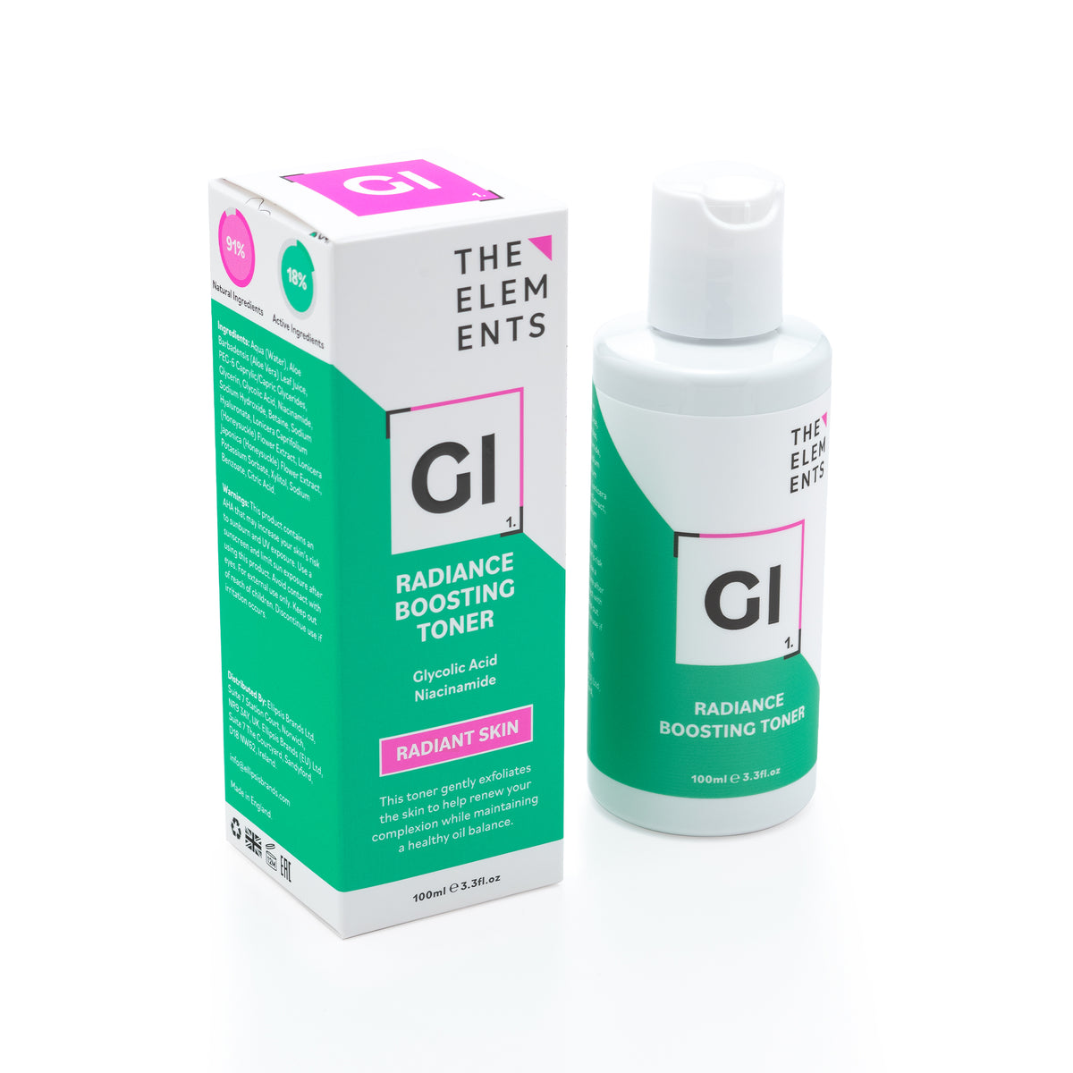 RADIANCE BOOSTING TONER | The Elements